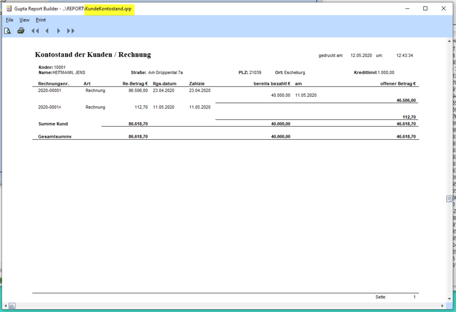 Kunde Kontostand – PPwiki