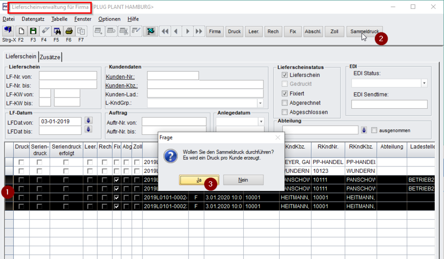 Sammeldruck von Lieferscheinen – PPwiki
